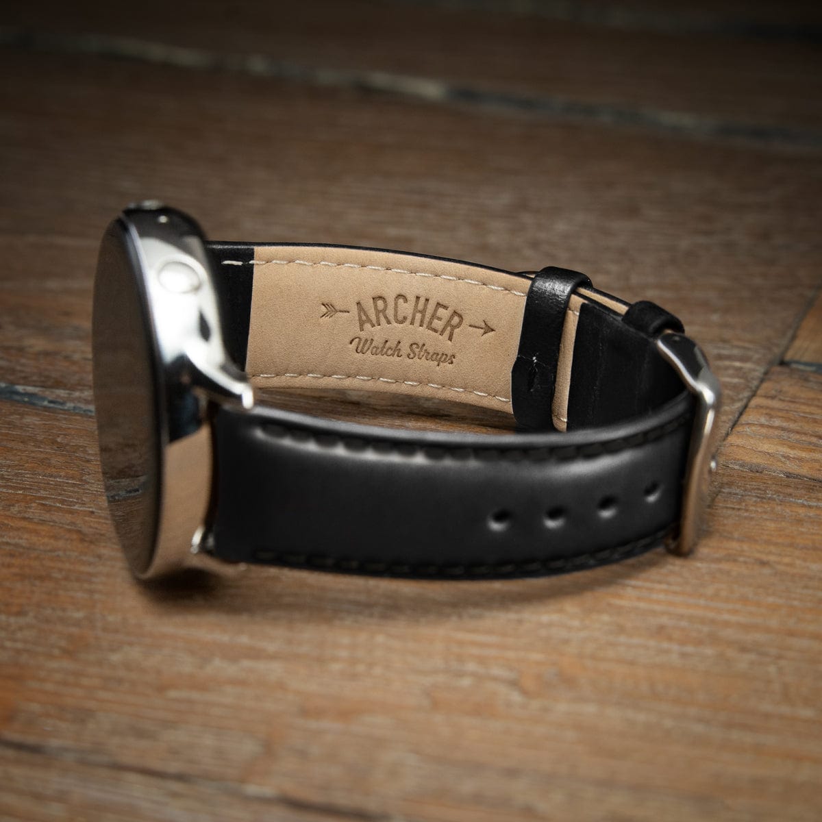 Quick Release Leather - Black/Matched – Archer Watch Straps