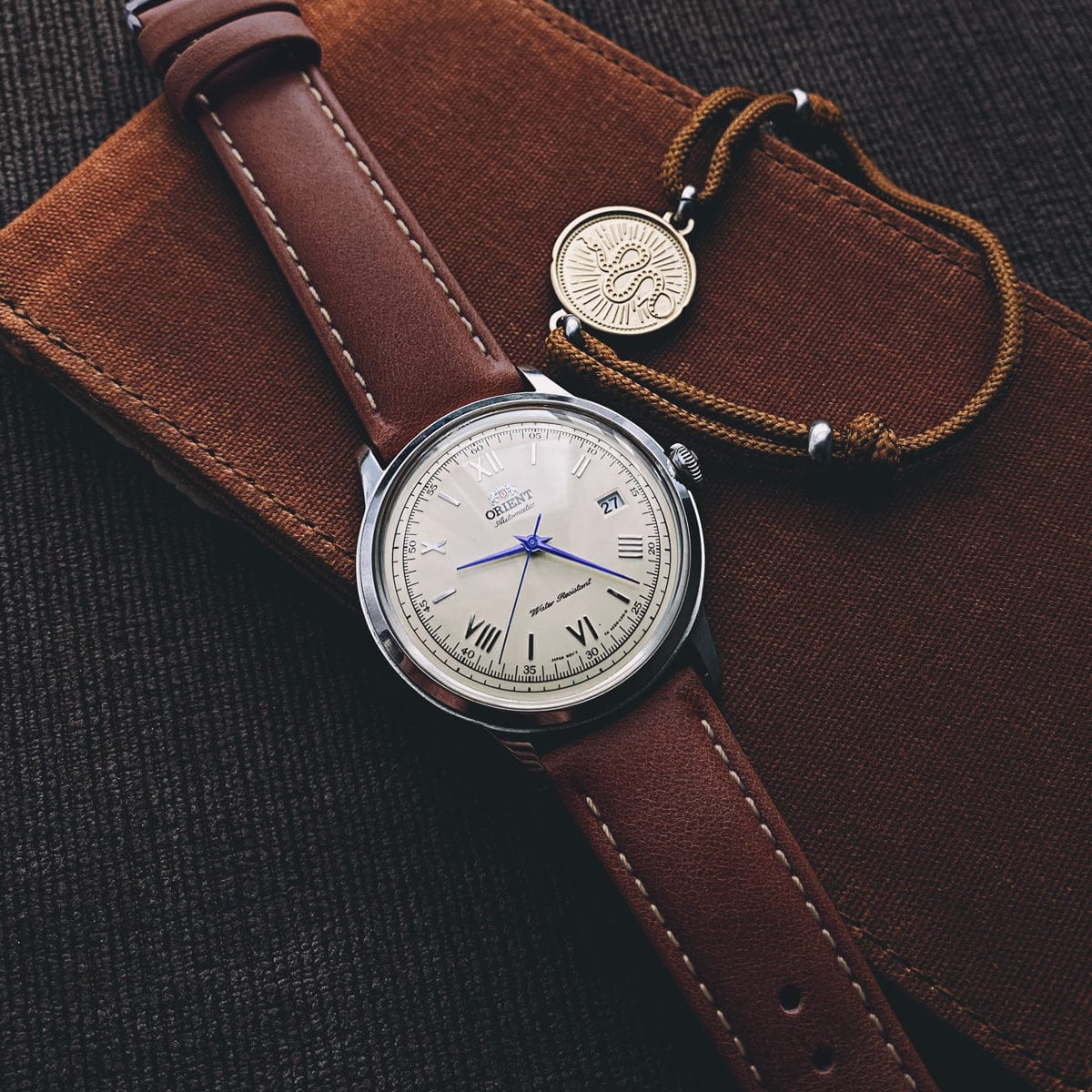 Quick Release Leather - Mahogany/Natural – Archer Watch Straps